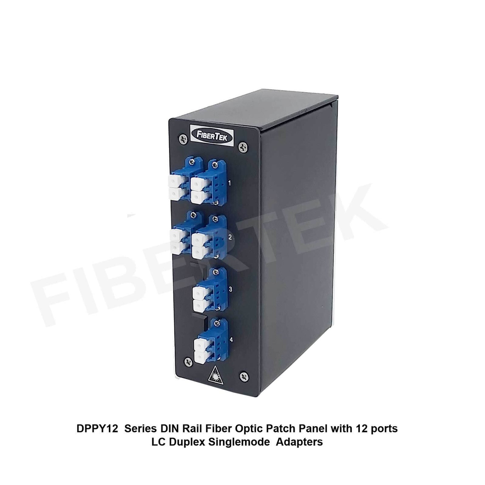 DIN Rail Fiber Optic Patch Panel with LC Duplex DPPY12 BK Series ...