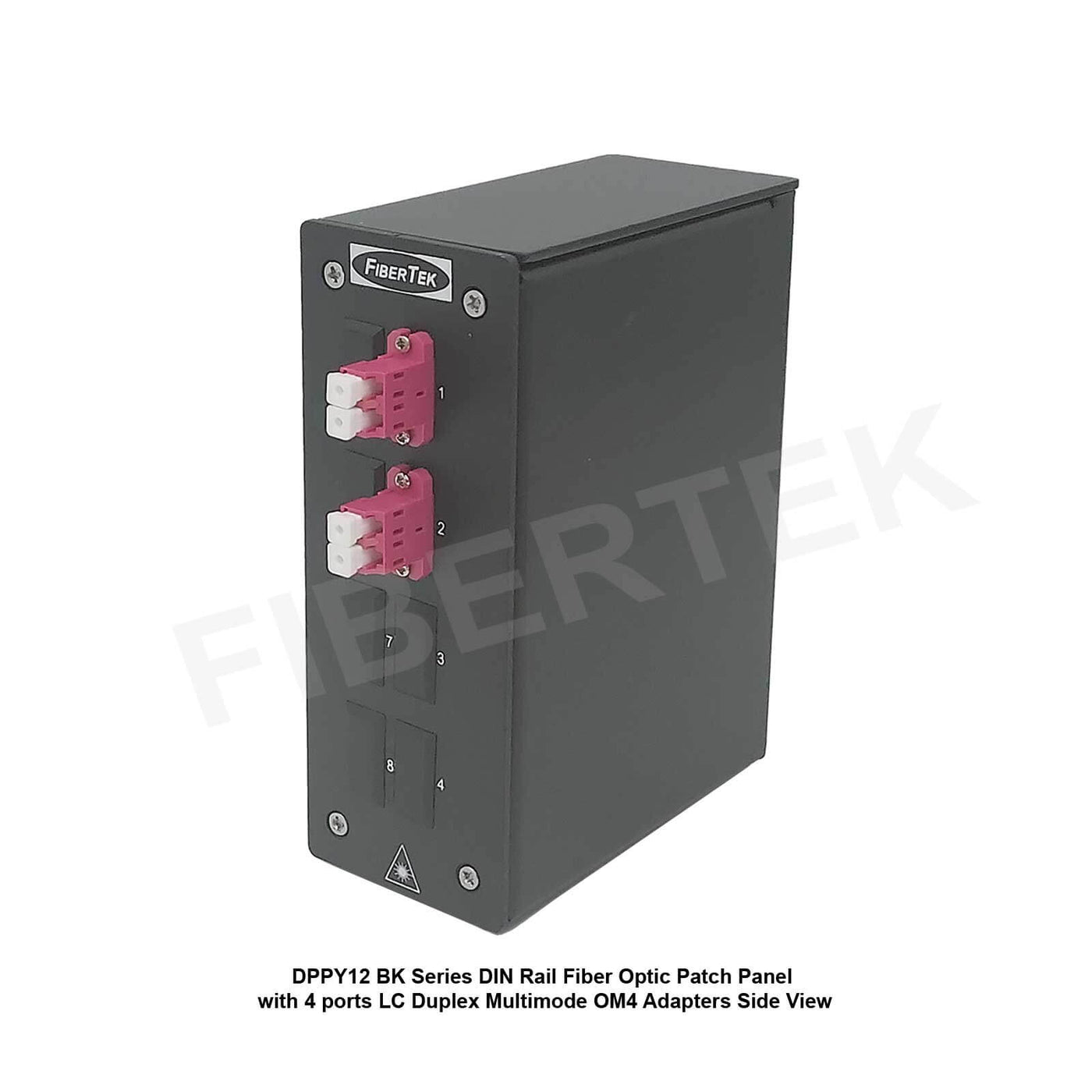 DIN Rail Fiber Optic Patch Panel with LC Duplex DPPY12 BK Series ...