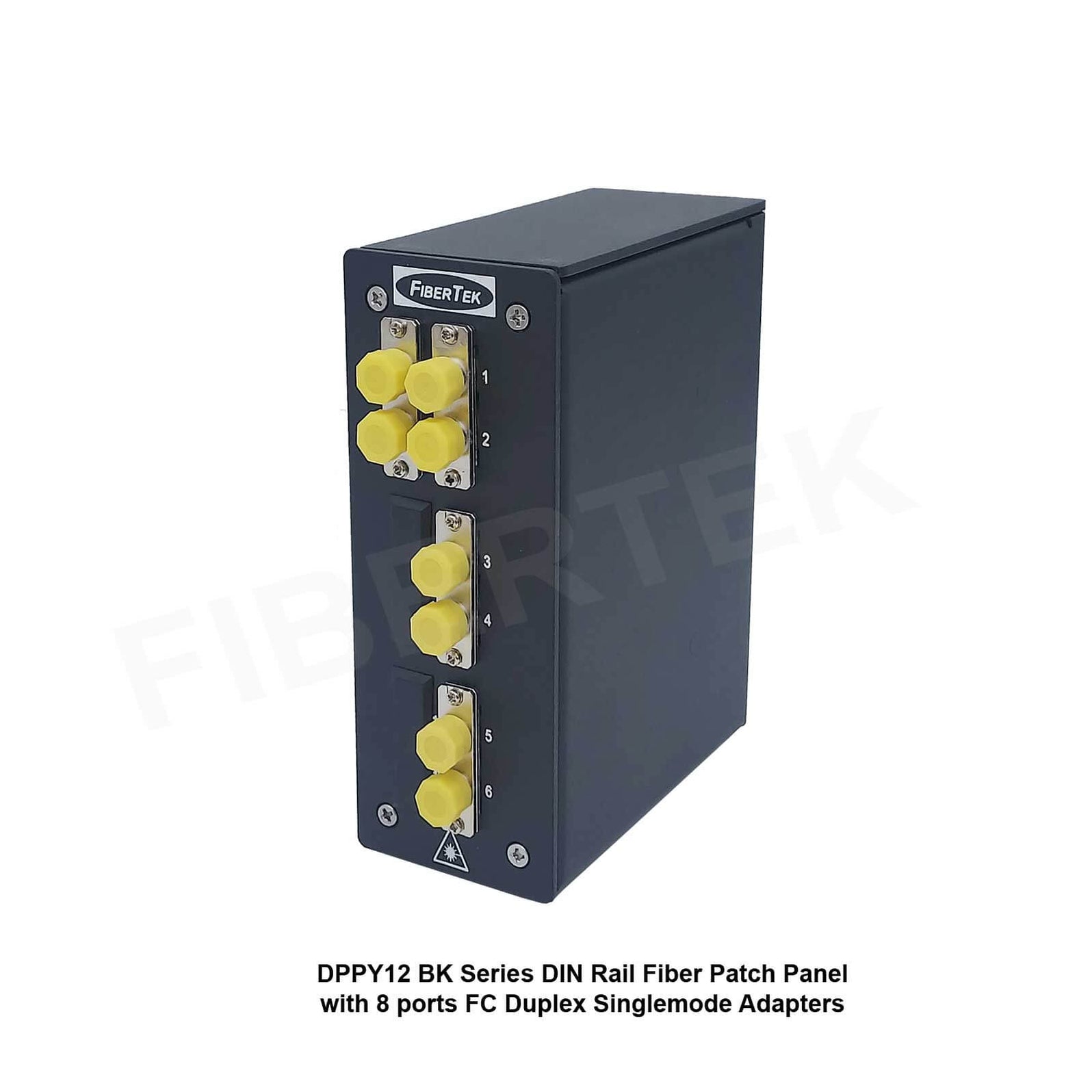 DIN Rail Fiber Optic Patch Panel with FC Duplex Adapters DPPY12 Series ...