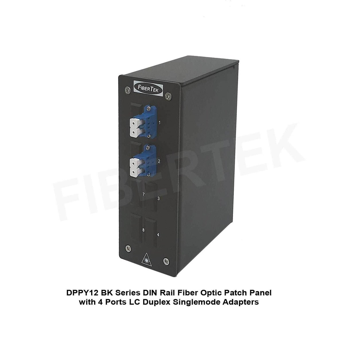 DIN Rail Fiber Optic Patch Panel with LC Duplex DPPY12 BK Series ...