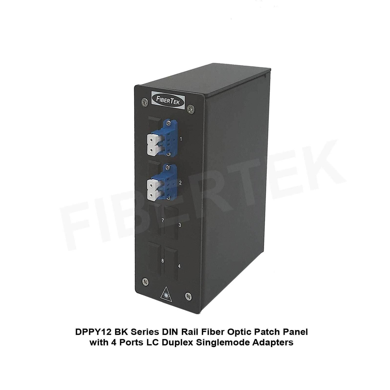 DIN Rail Fiber Optic Patch Panel with LC Duplex DPPY12 BK Series ...