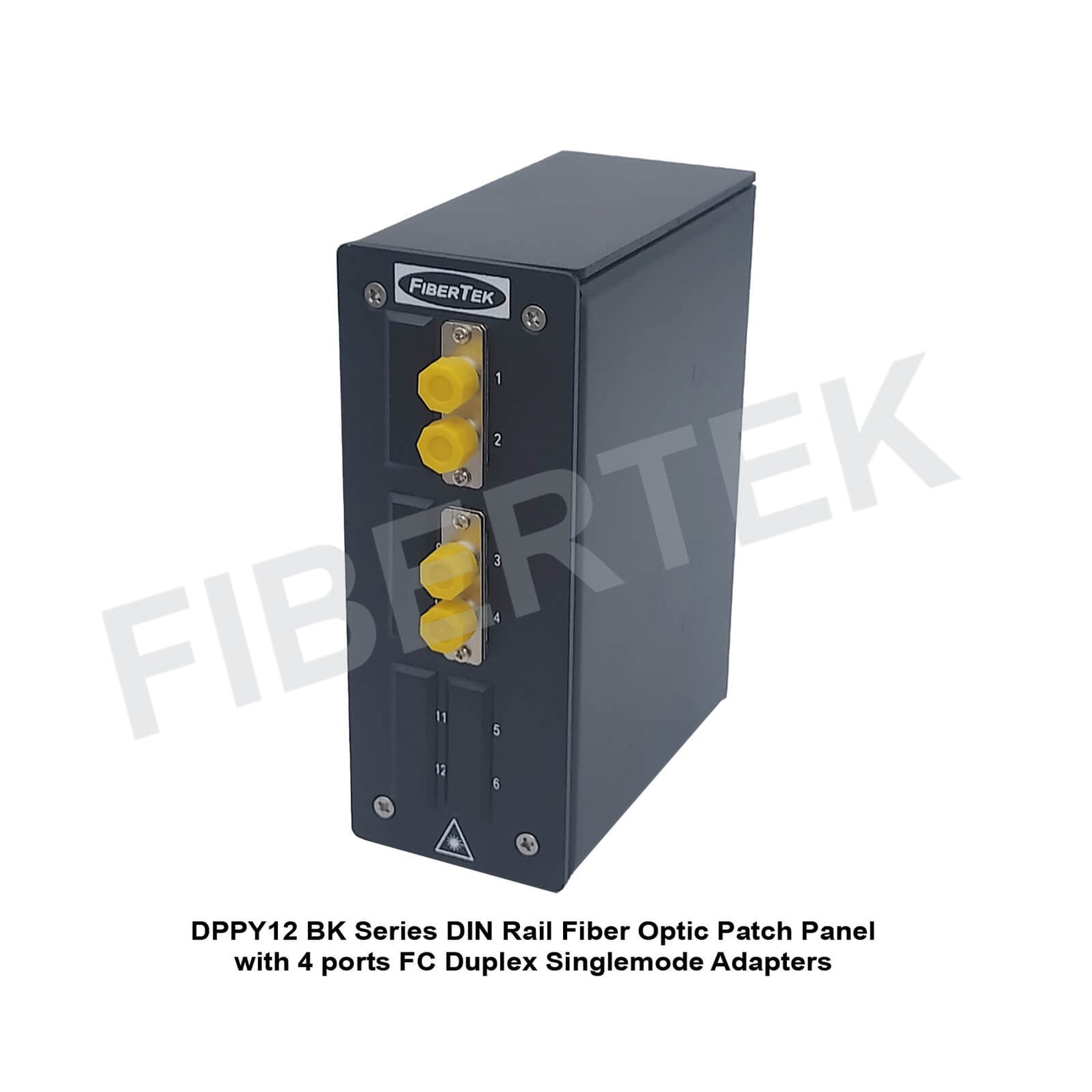 DIN Rail Fiber Optic Patch Panel with FC Duplex Adapters DPPY12 Series ...