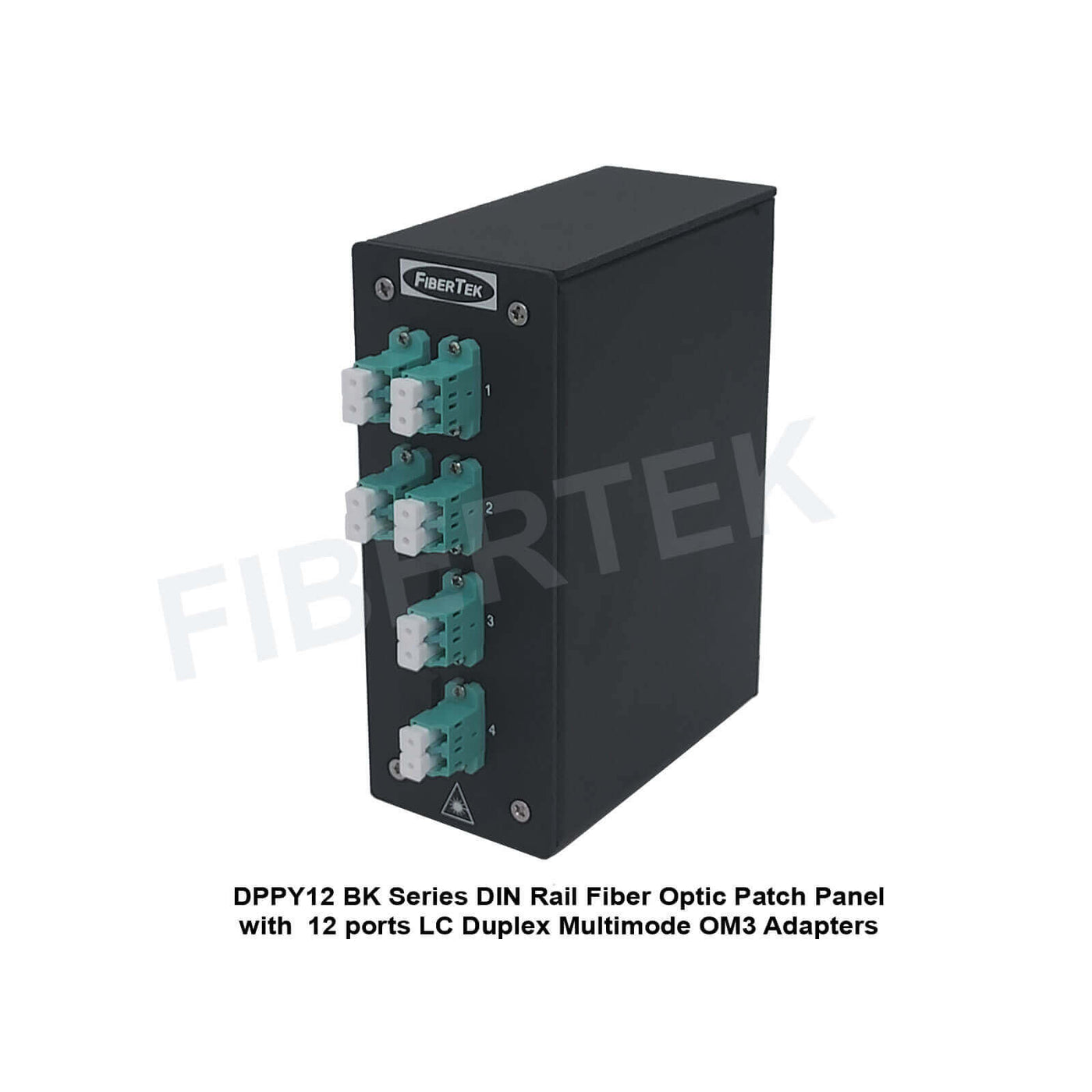 DIN Rail Fiber Optic Patch Panel with LC Duplex DPPY12 BK Series ...