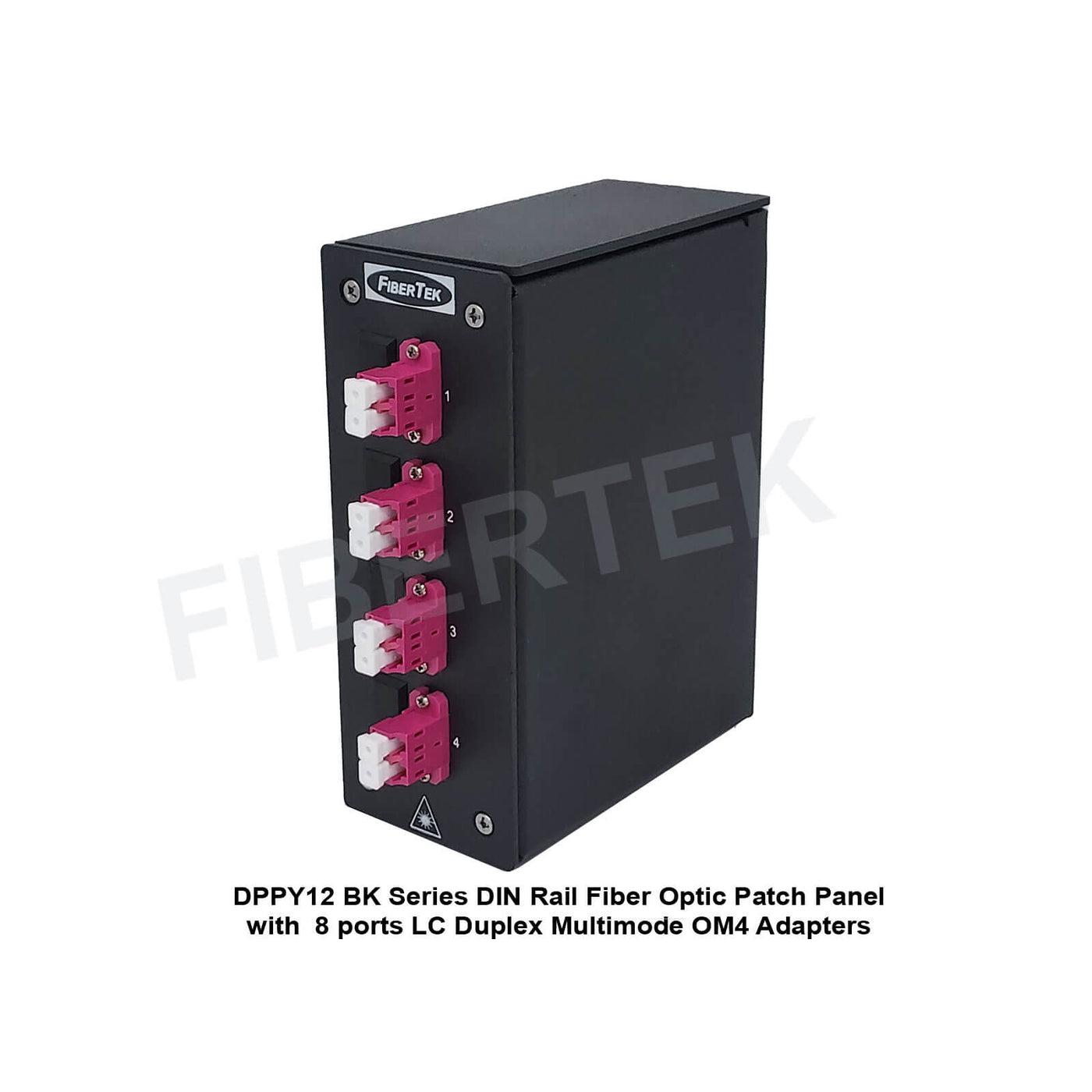 DIN Rail Fiber Optic Patch Panel with LC Duplex DPPY12 BK Series ...