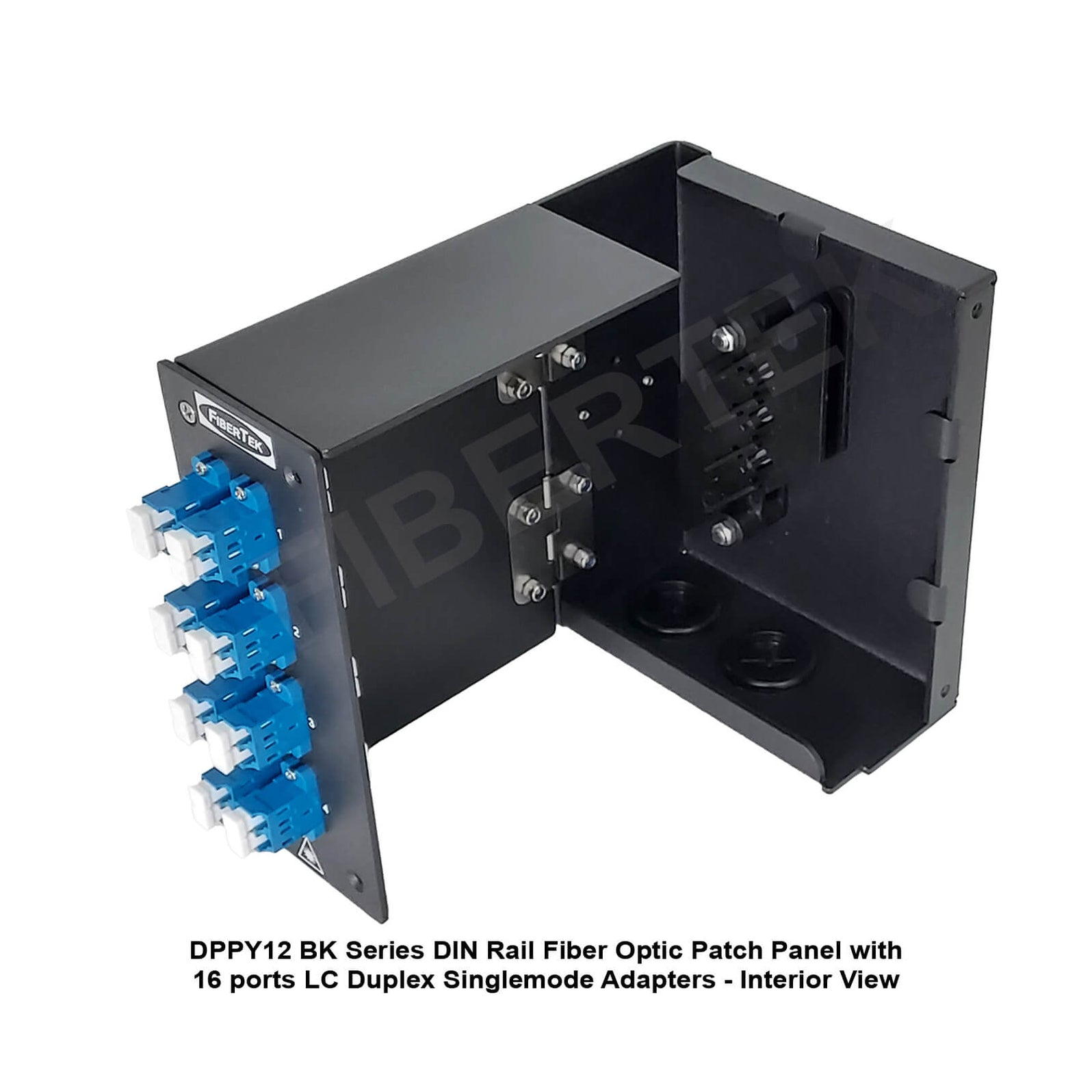 DIN Rail Fiber Optic Patch Panel with LC Duplex DPPY12 BK Series ...