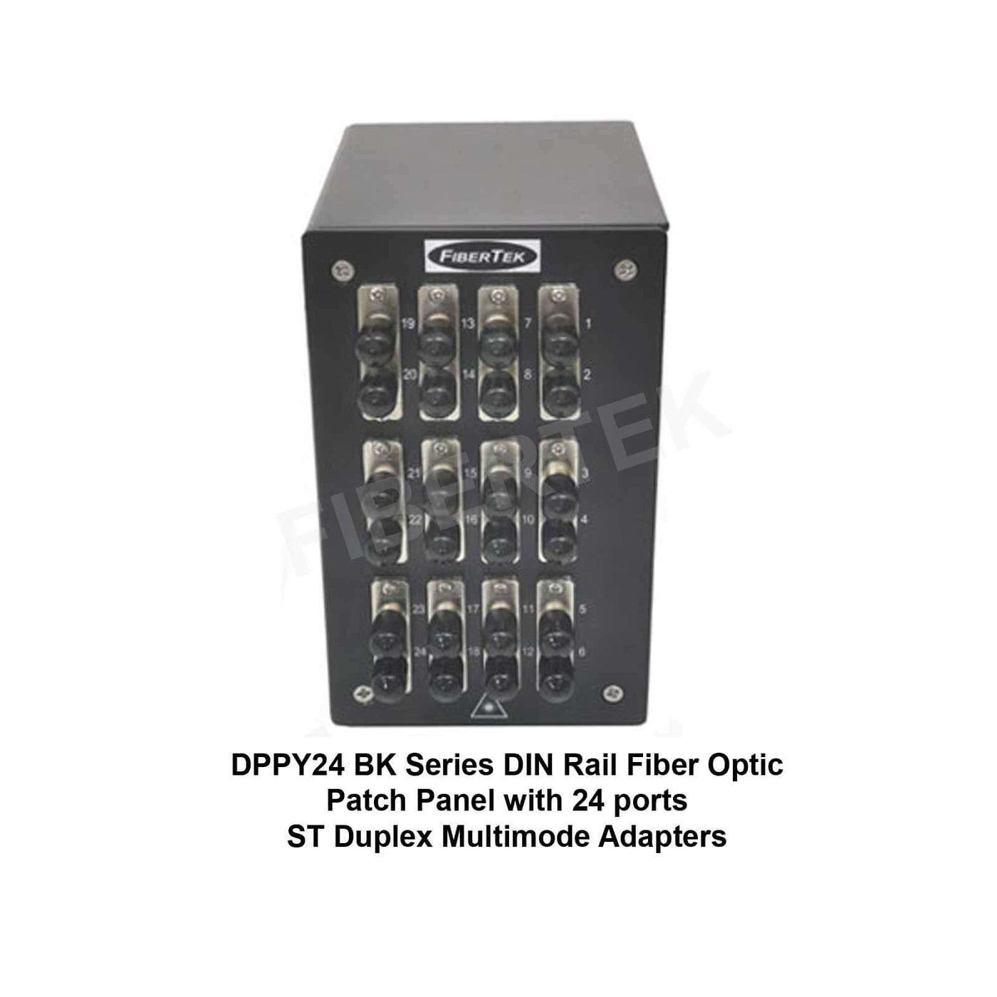 DIN Rail Fiber Optic Patch Panel DPPY24 ST Duplex Adapters (BK Series ...