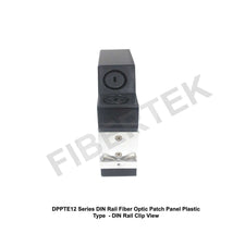 DIN Rail Fiber Patch Panel Plastic Type with 12 fiber ports ST Duplex Adapters — FiberTek Fiber Shop