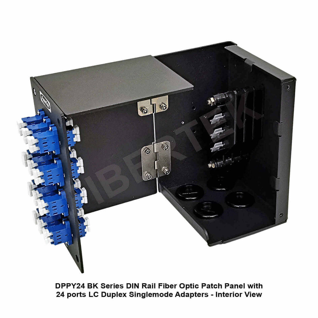 DIN Rail Mount Fiber Patch Panels — FiberTek Fiber Shop
