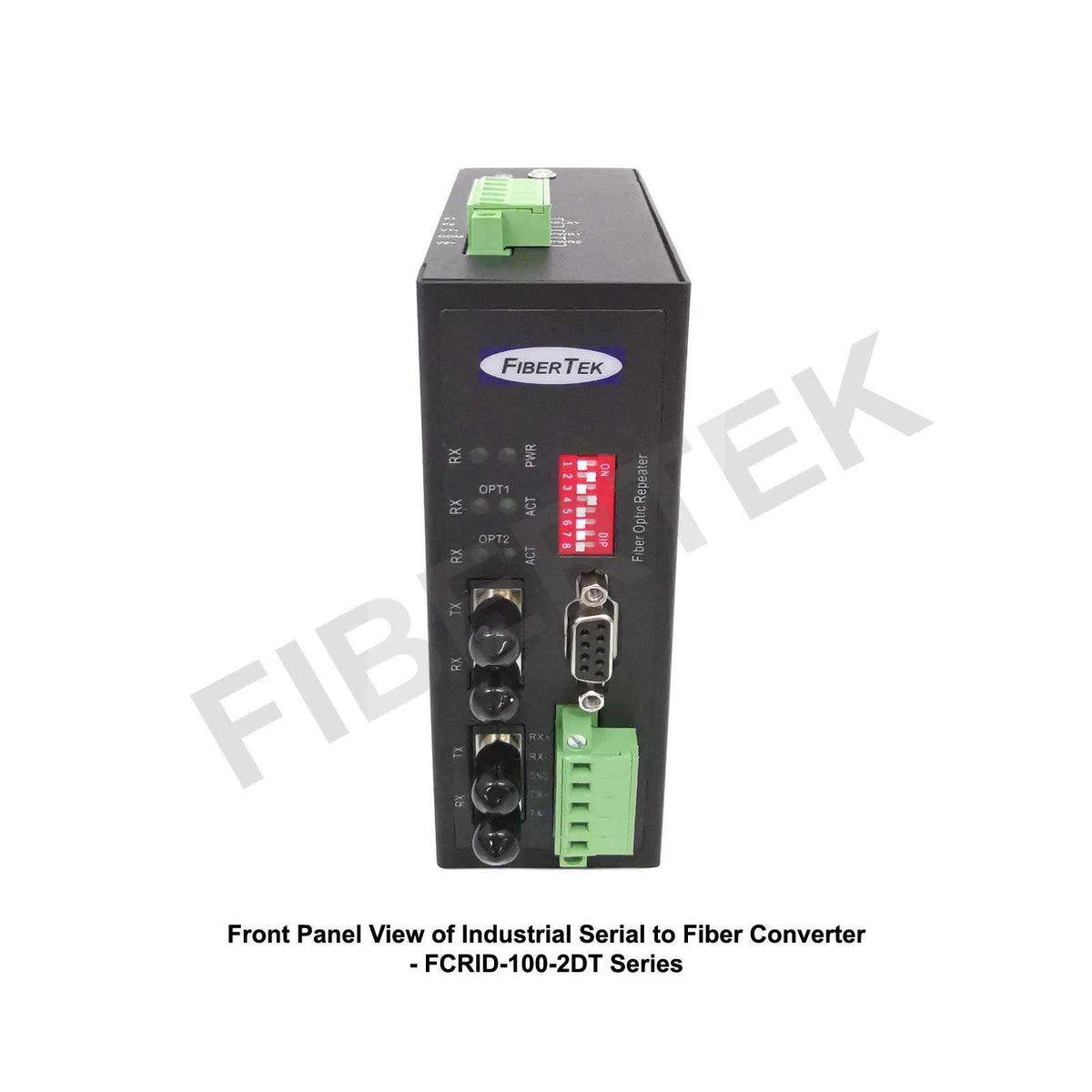 Industrial Serial to Fiber Converter FCRID-100-2DT Series — FiberTek ...