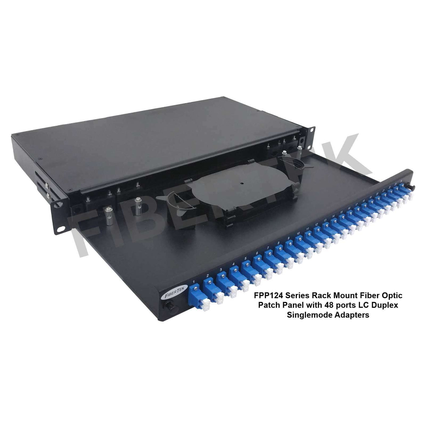 Sliding Rack Mount Fiber Patch Panel LC Duplex 1U FPP124 Series ...